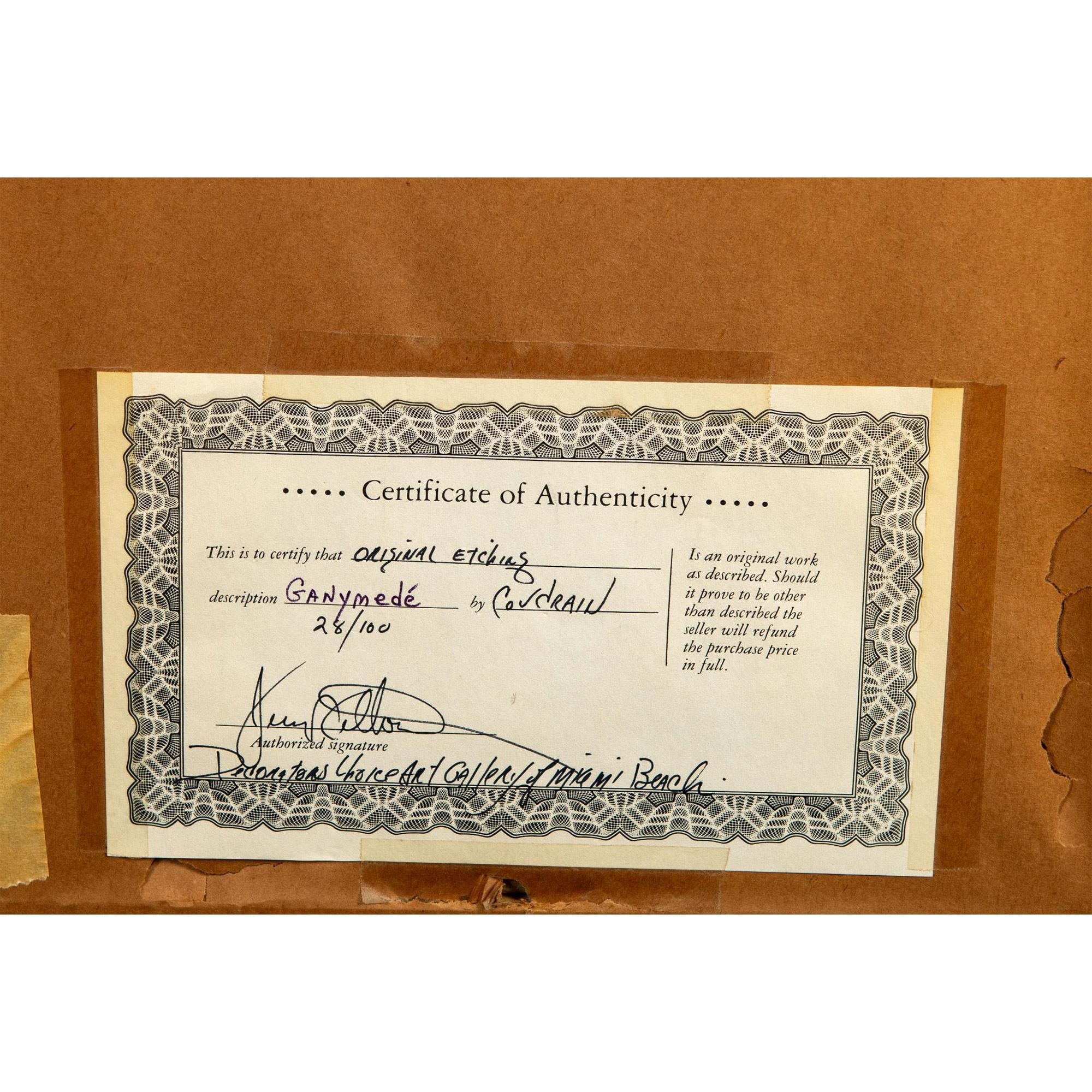 Brigitte Coudrain | Coudrain, Original Color Etching on Paper, Ganymede ...