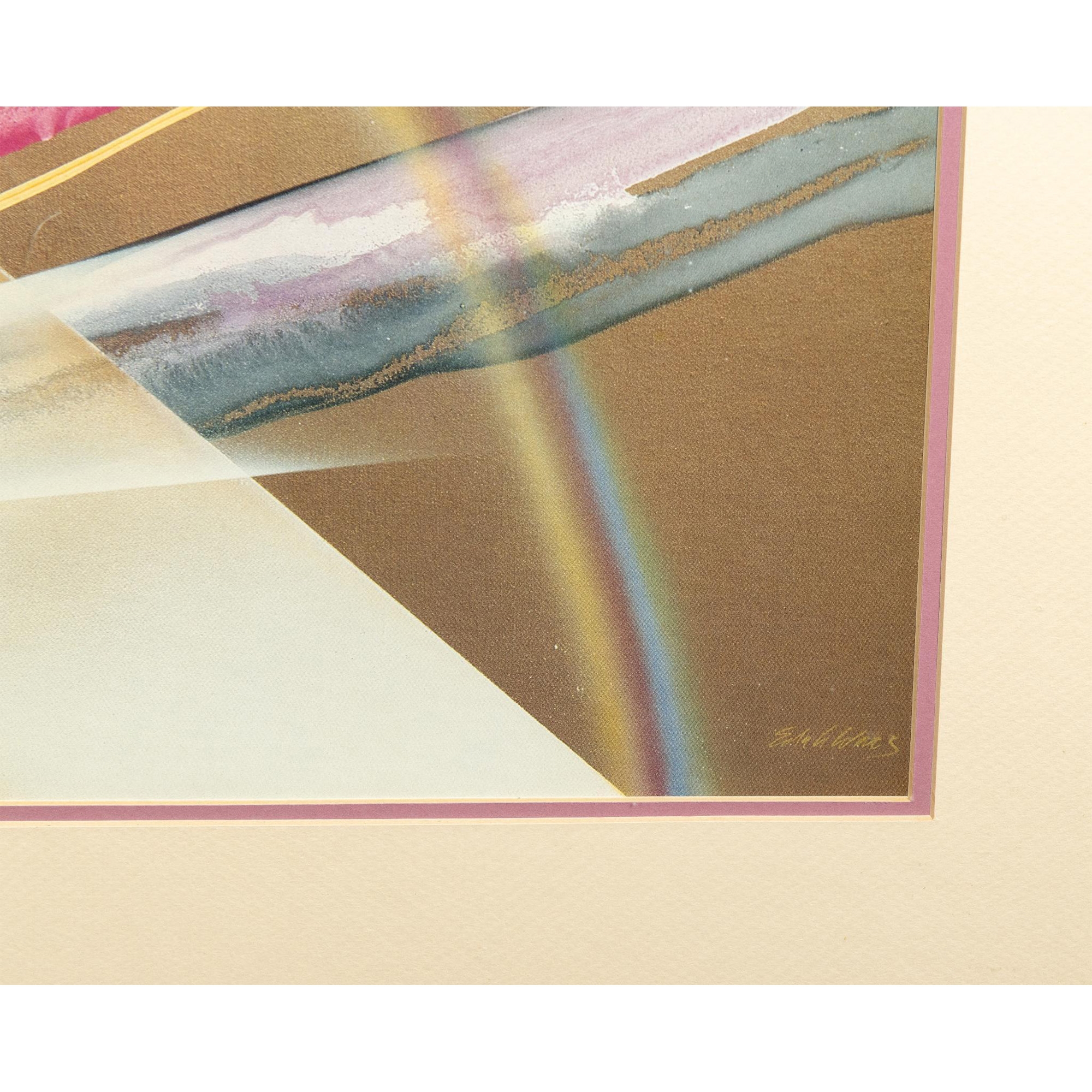 Elba Alvarez | Elba Alvarez, Large Color Abstraction Silkscreen on ...