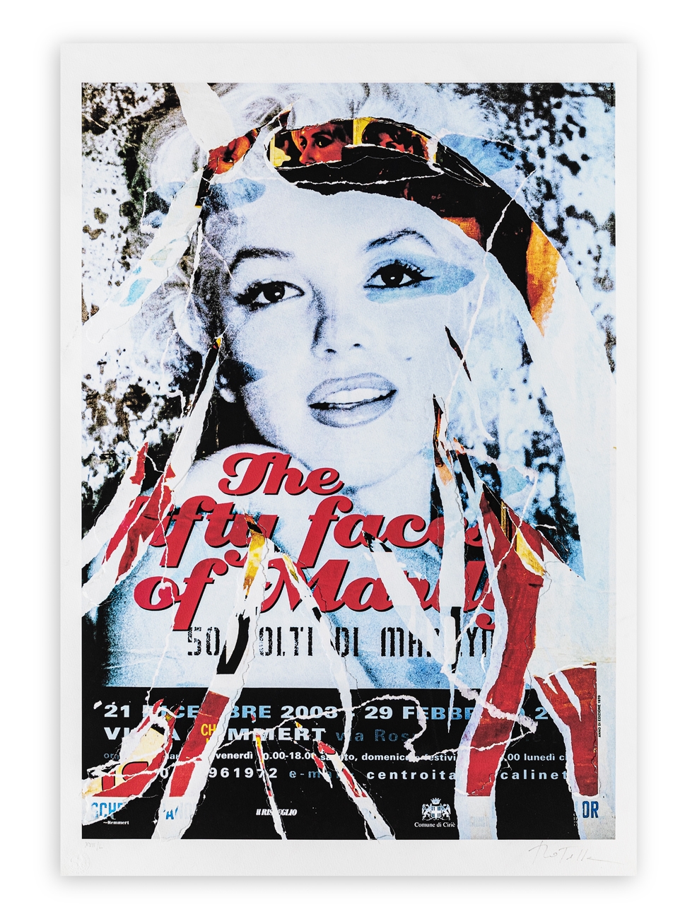 Mimmo Rotella | Omaggio a Marylin (2005) | MutualArt