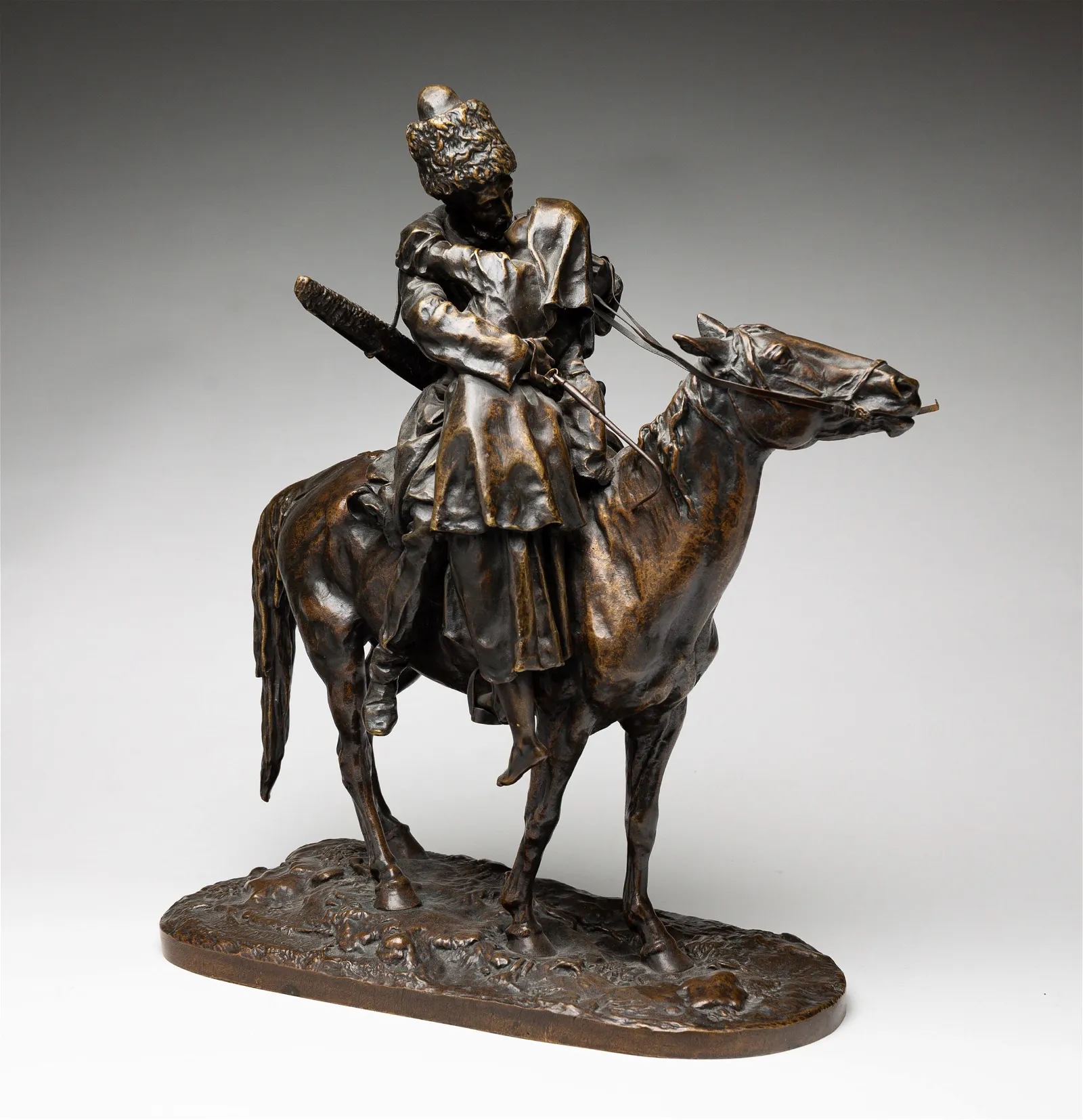 Evgeny Alexandrovitch Lanceray | FAREWELL KISS TO THE COSSACK | MutualArt