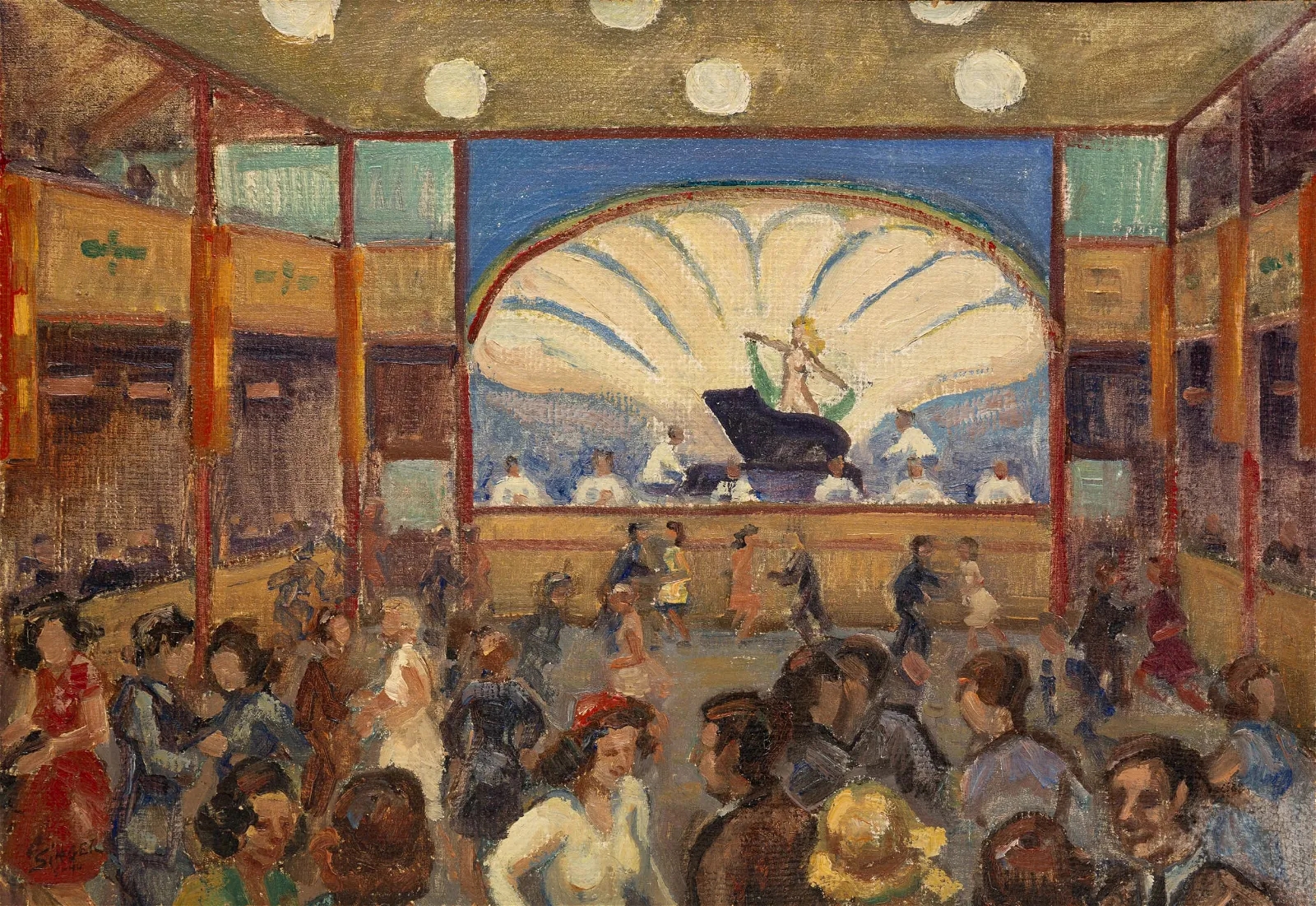 Clyde Singer | THE OLD DANCE HALL (Circa 1940) | MutualArt