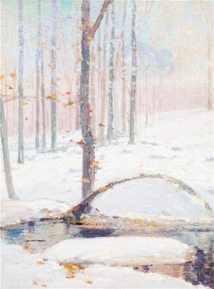 Bruce Crane | WINTER LANDSCAPE | MutualArt