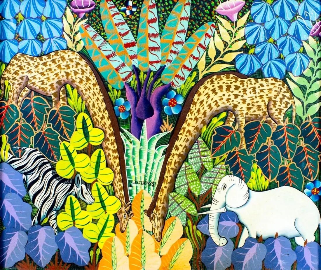 Frantz Gousse | Haitian Jungle Scene | MutualArt