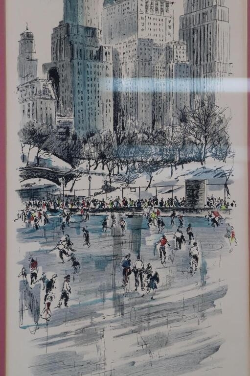 John Haymson | JOHN HAYMSON SKATING CENTRAL PARK LITHO | MutualArt