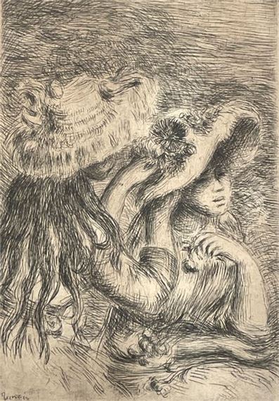 Alexandre Auguste Renoir | The Pinned Hat (1894) | MutualArt