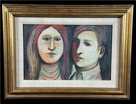 Herbert Richard Mears | HERB MEARS SISTER AND BROTHER OIL ON BOARD ...