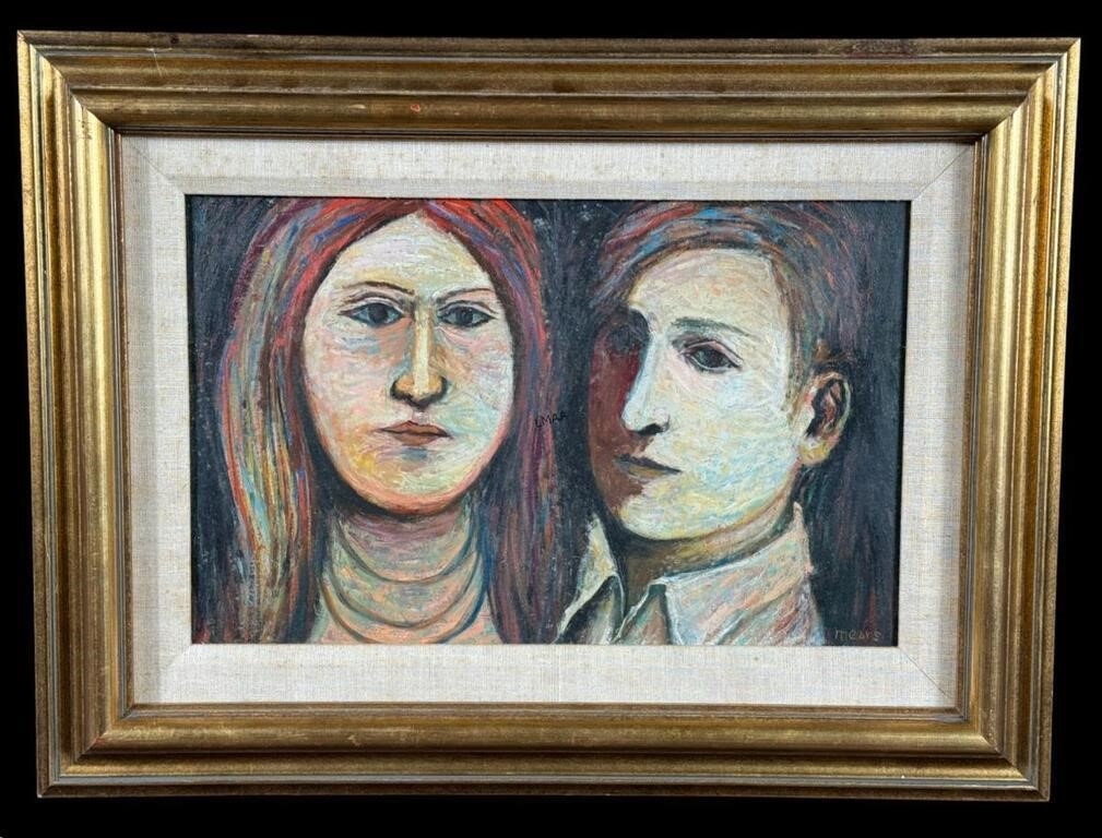 Herbert Richard Mears | HERB MEARS SISTER AND BROTHER OIL ON BOARD ...