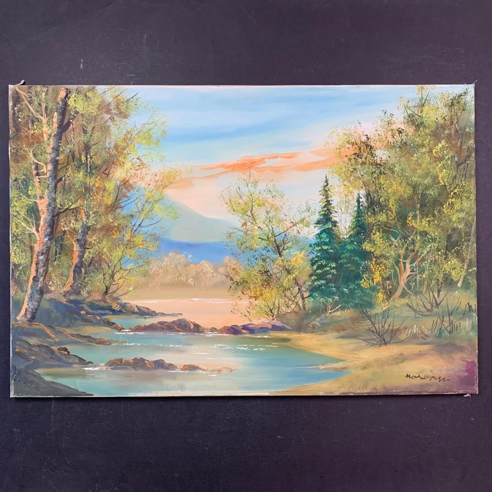 Gyula Marosán | Julius Marosan, Untitled, Original Landscape on Canvas ...