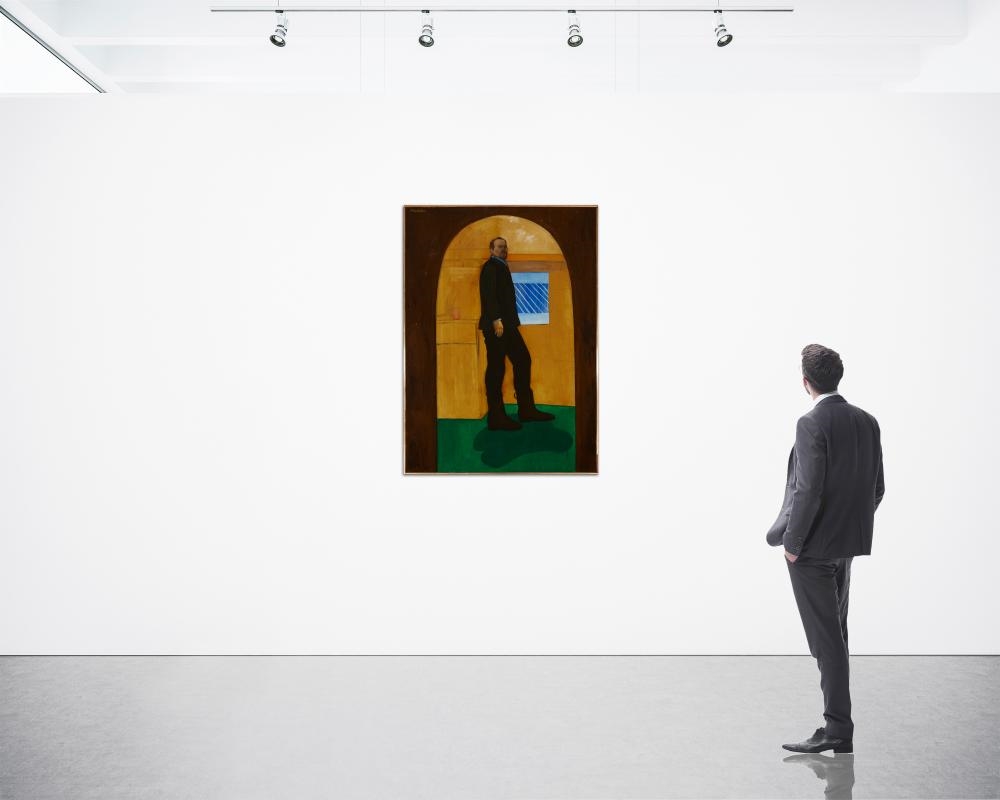 James Strombotne | Man in an interior scene (1947) | MutualArt