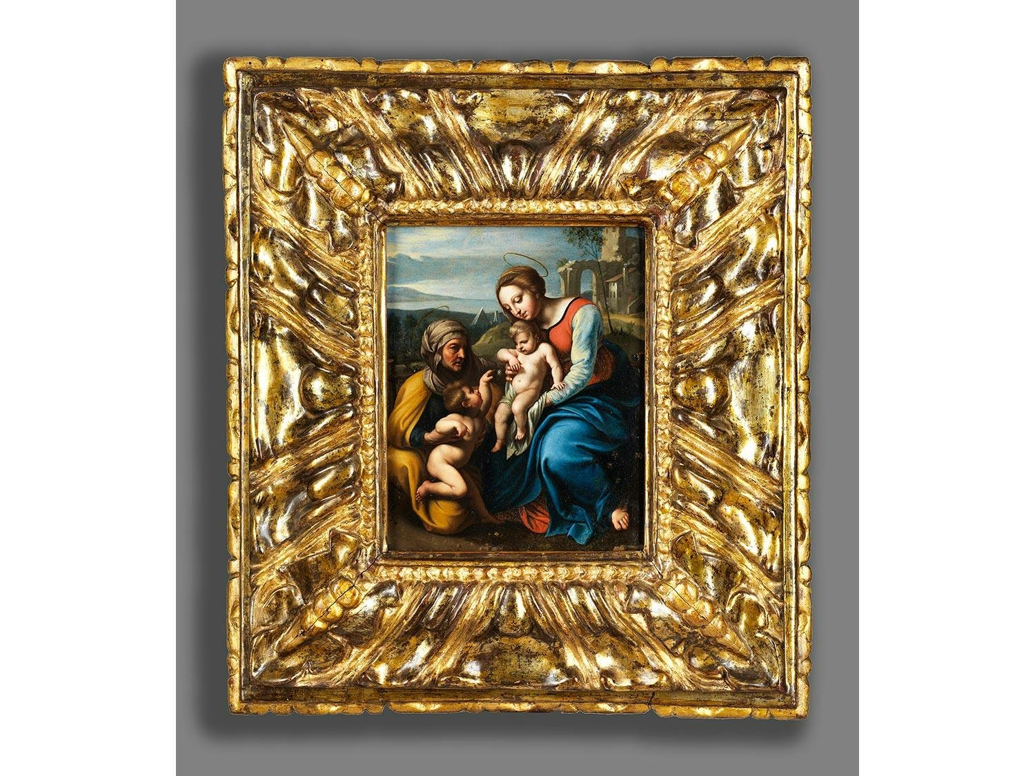 Luca Penni | MADONNA MIT DEM KIND, DER HEILIGEN ANNA UND DEM ...