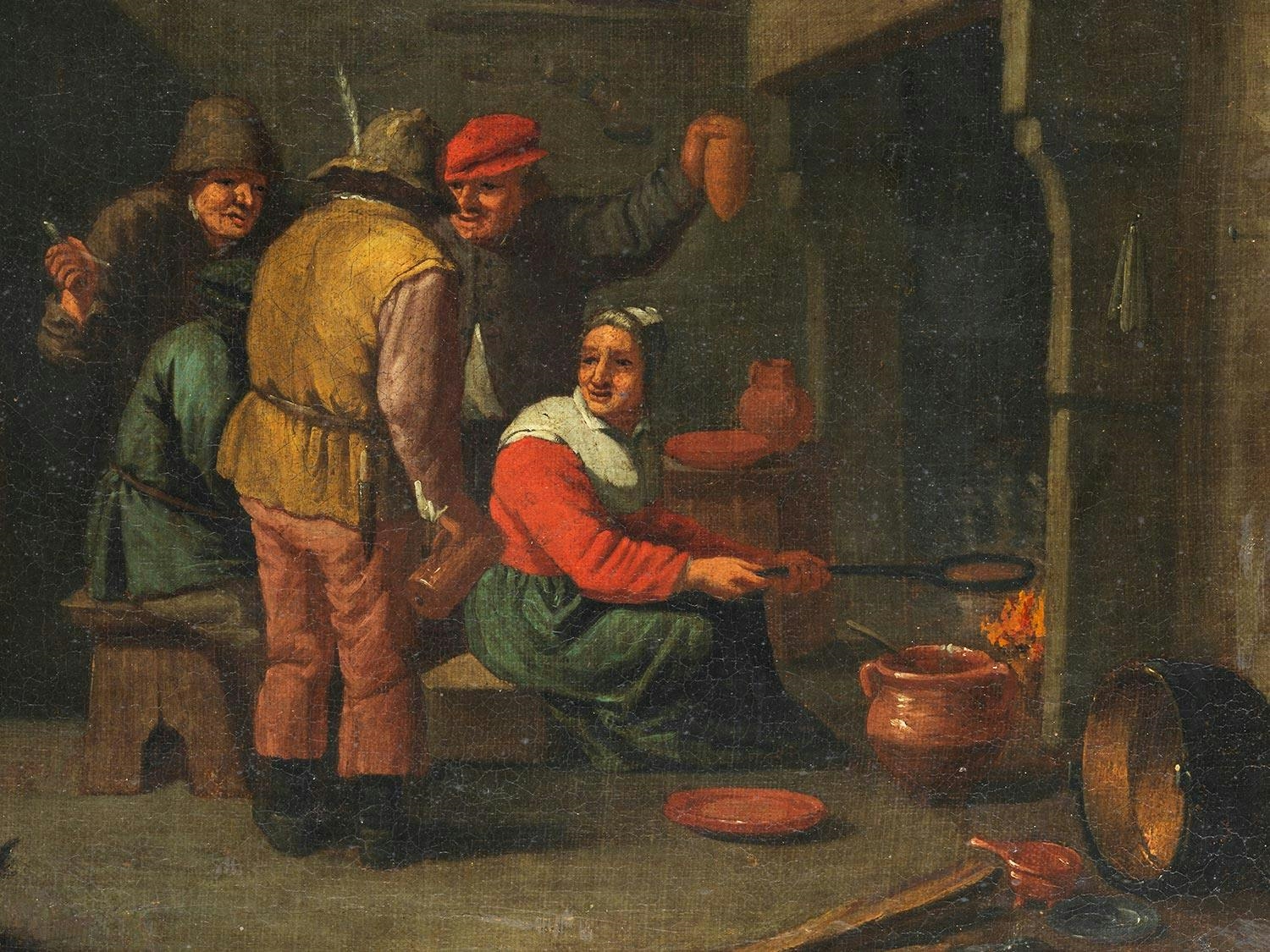 David Teniers the Elder | WIRTSSTUBE MIT KAMIN UND FIGUREN | MutualArt