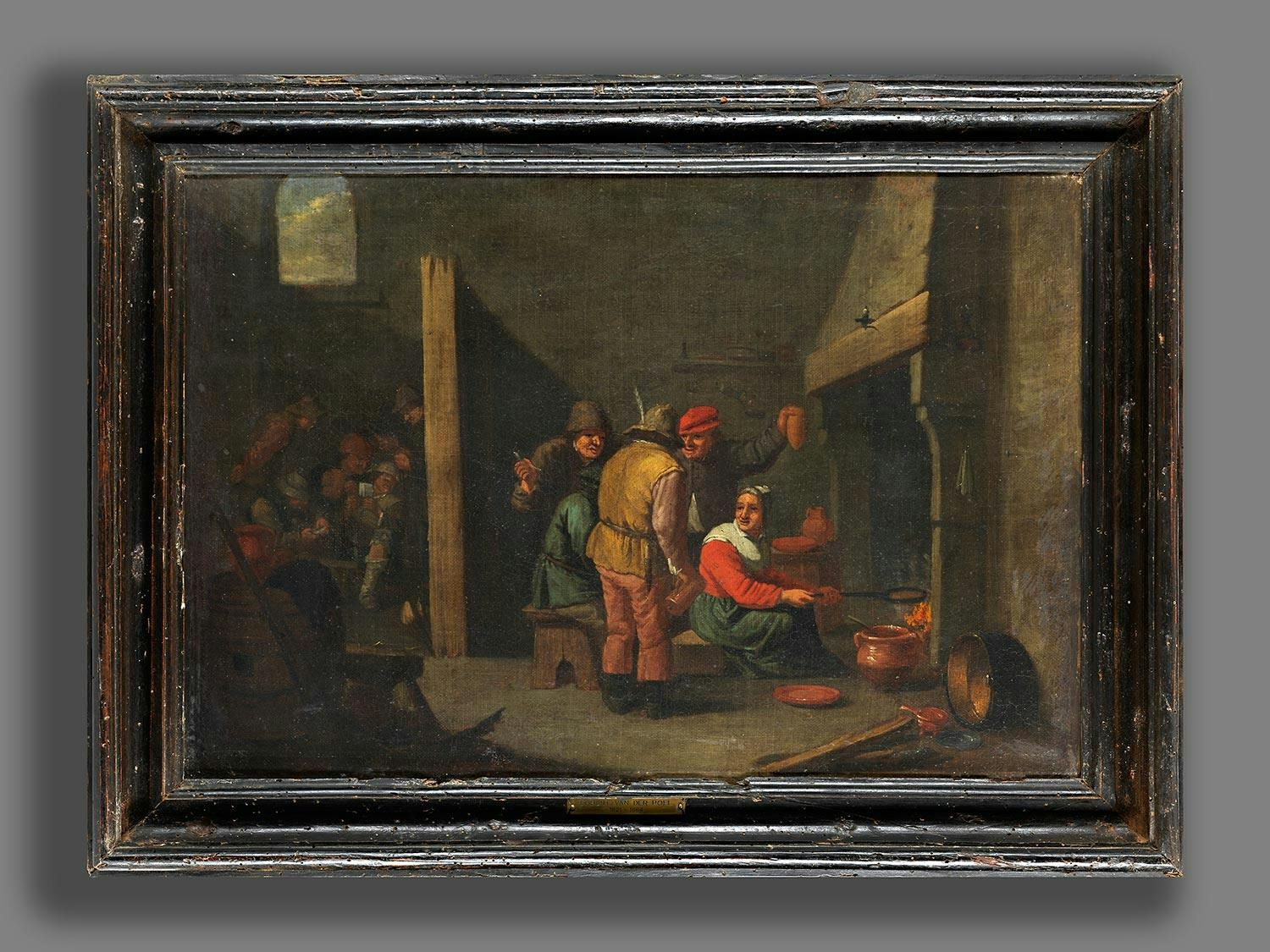 David Teniers the Elder | WIRTSSTUBE MIT KAMIN UND FIGUREN | MutualArt