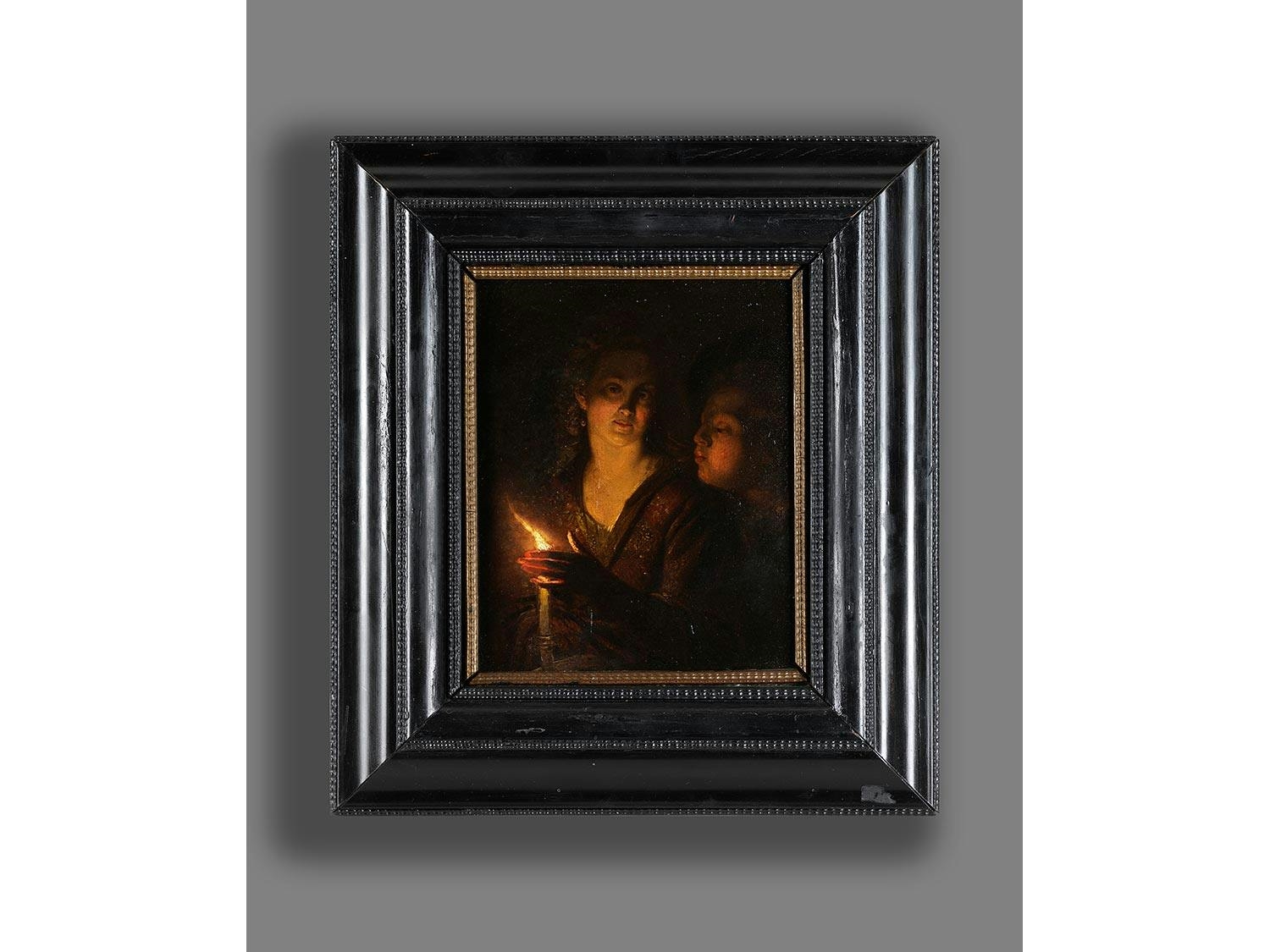 Godfried Schalcken | JUNGES PAAR BEI KERZENLICHT | MutualArt