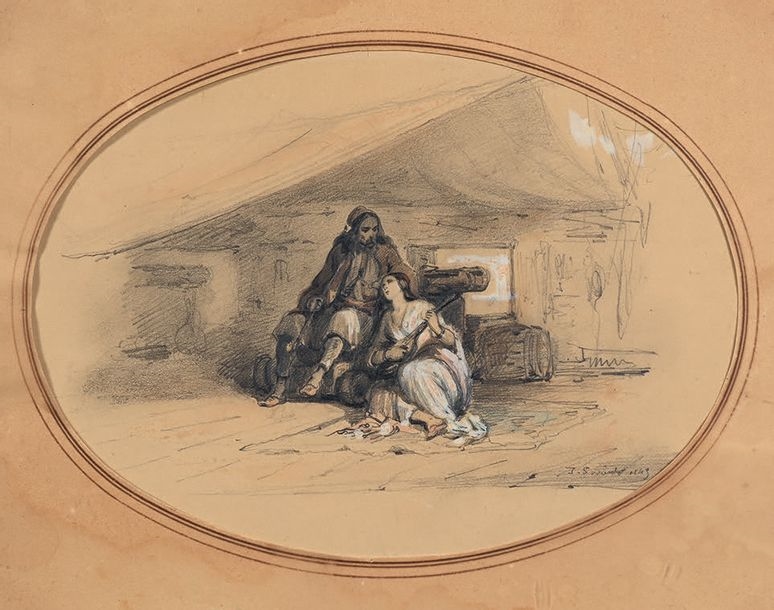 James Rannie Swinton | Concert under the tent, Orientalist scene Black ...