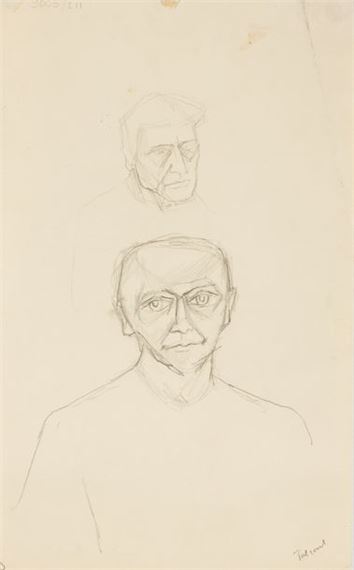 Pierre Tal-Coat | Deux portraits d'hommes | MutualArt