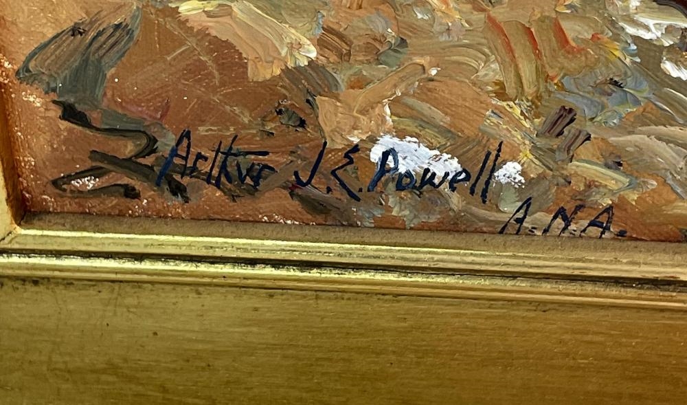 Arthur James Emery Powell | Sunlit Snow Winter Landscape Oil on Canvas ...