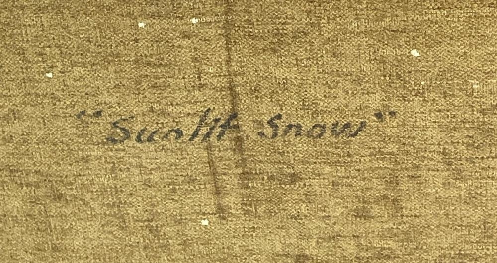 Arthur James Emery Powell | Sunlit Snow Winter Landscape Oil on Canvas ...