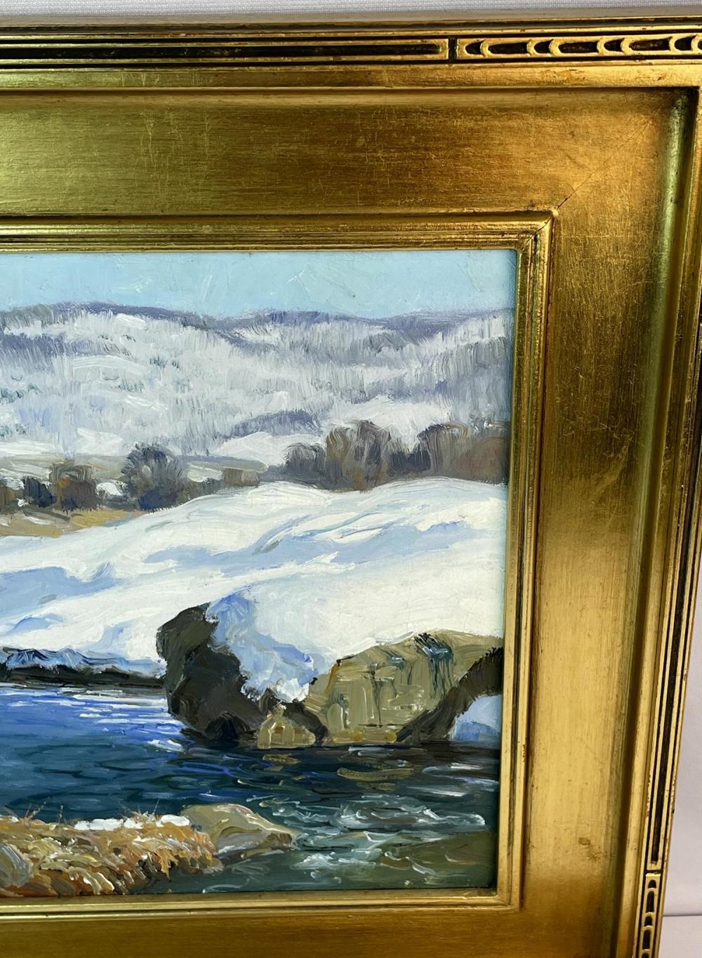 Arthur James Emery Powell | Sunlit Snow Winter Landscape Oil on Canvas ...