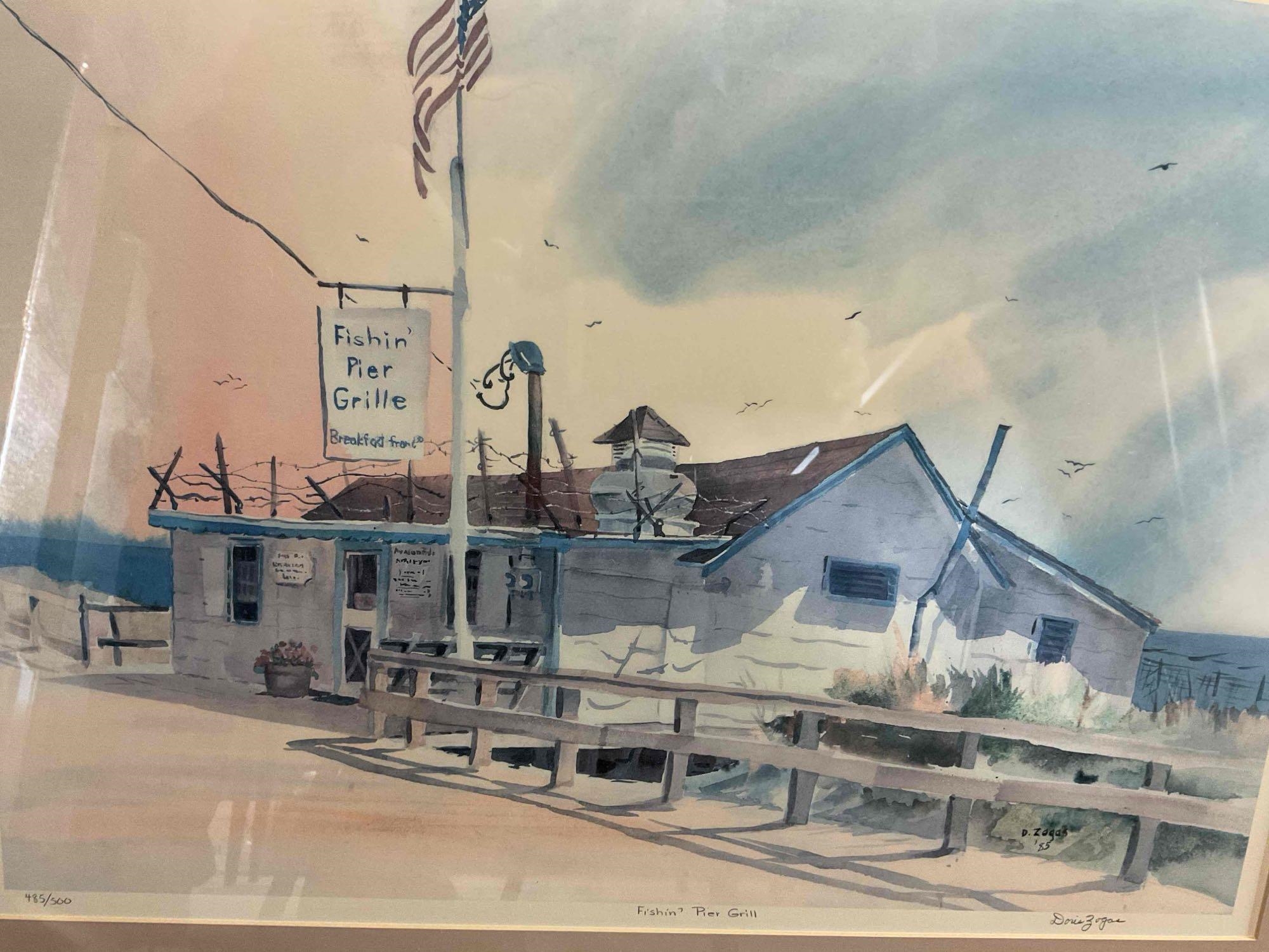 Doris Zogas | Signed Doris Zoggs limited edition prints(2) Fishin' Pier ...