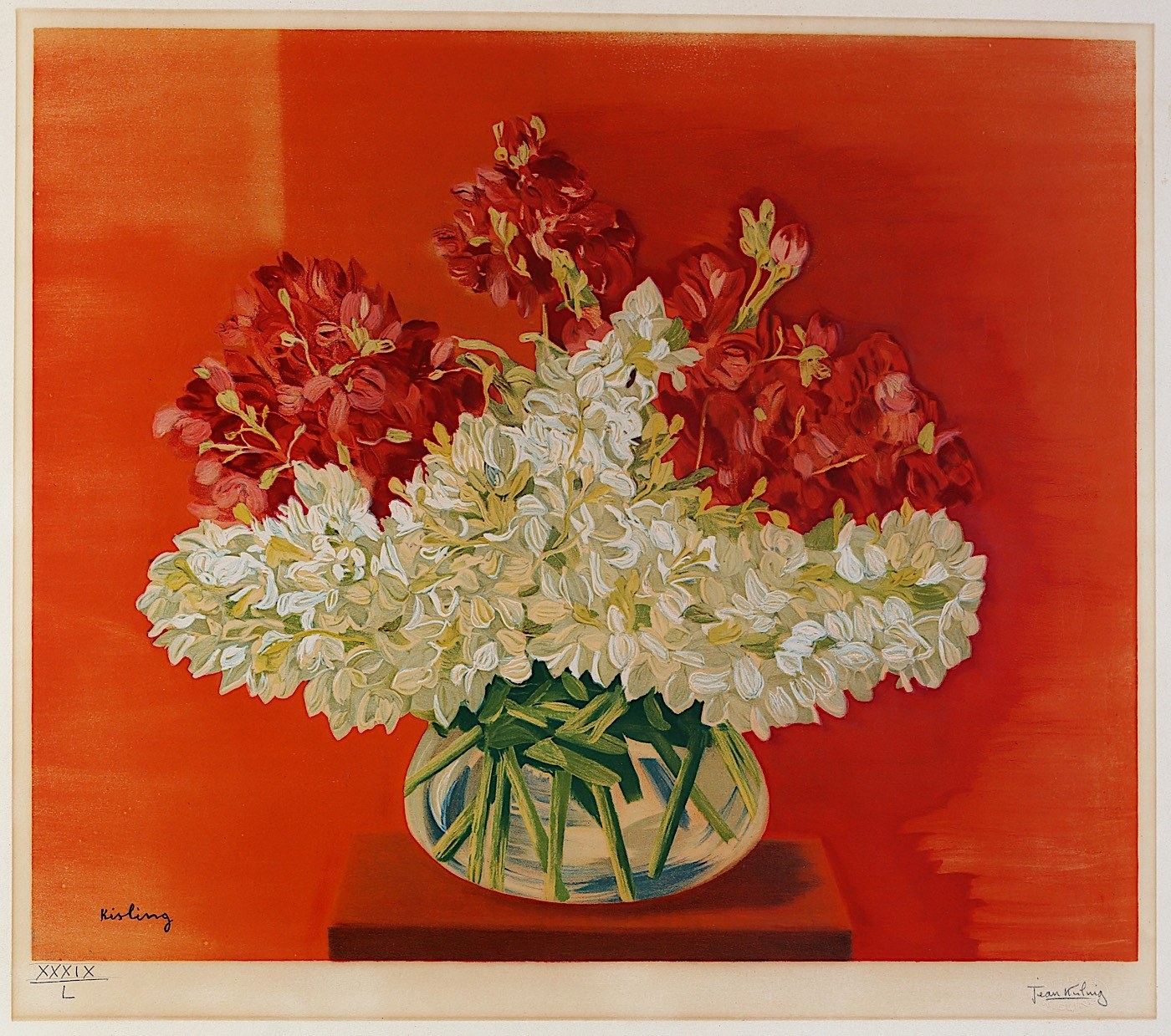 Moïse Kisling | Vase de tulipes roses | MutualArt