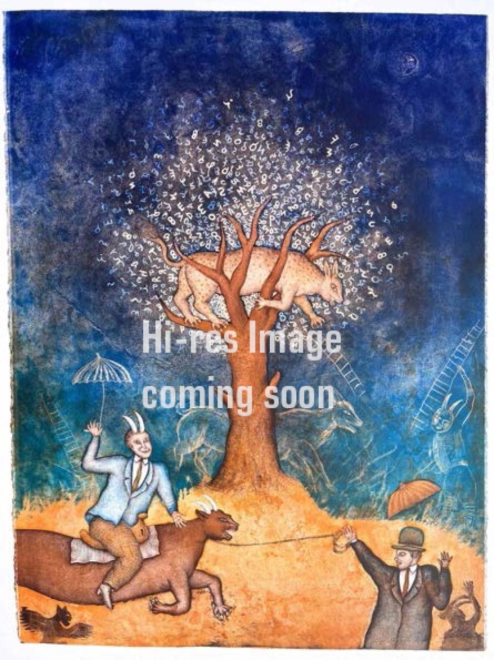 Maximino Javier | The Alphabet Tree II (1983) | MutualArt