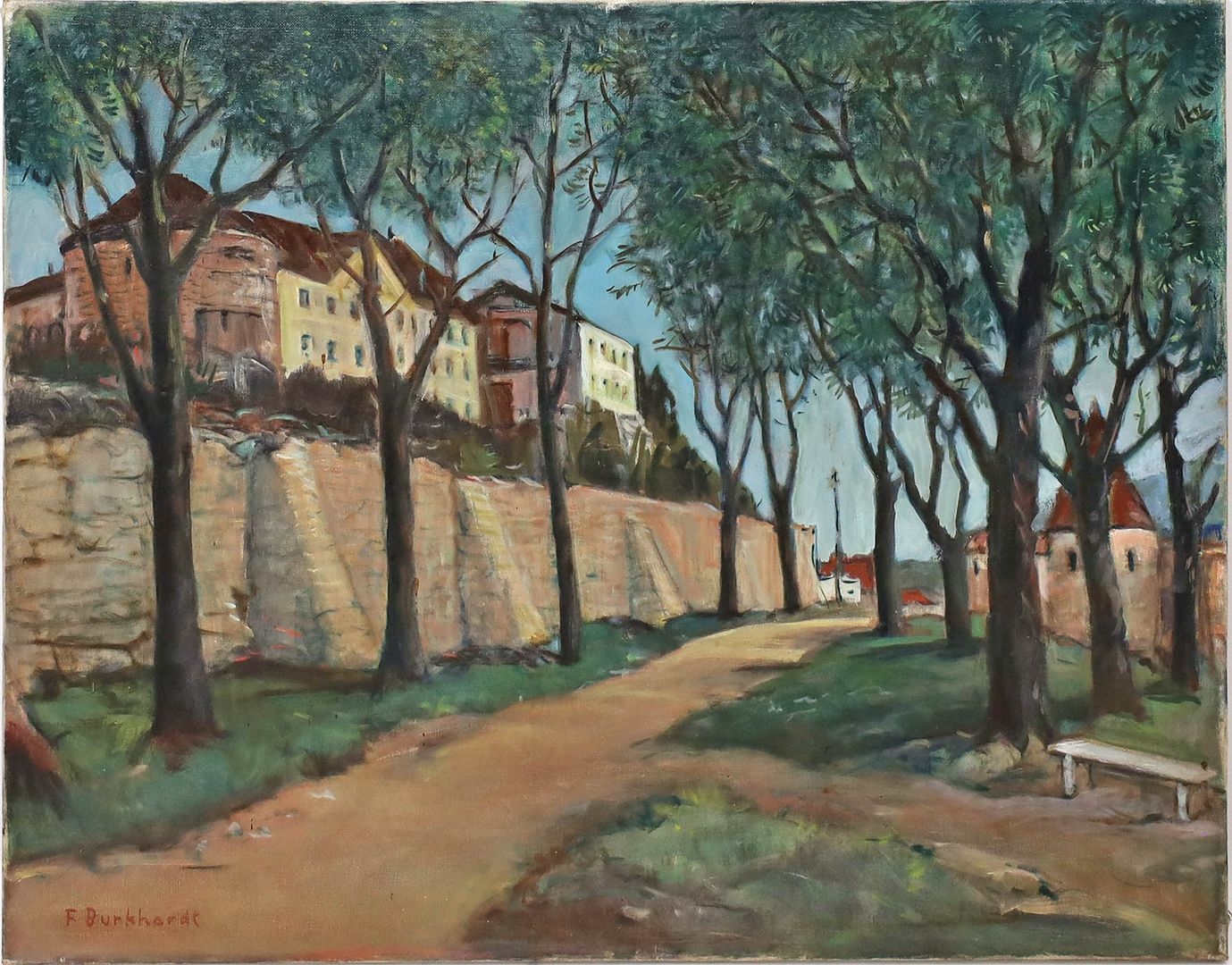 Fritz Burkhardt | An der Burgmauer | MutualArt