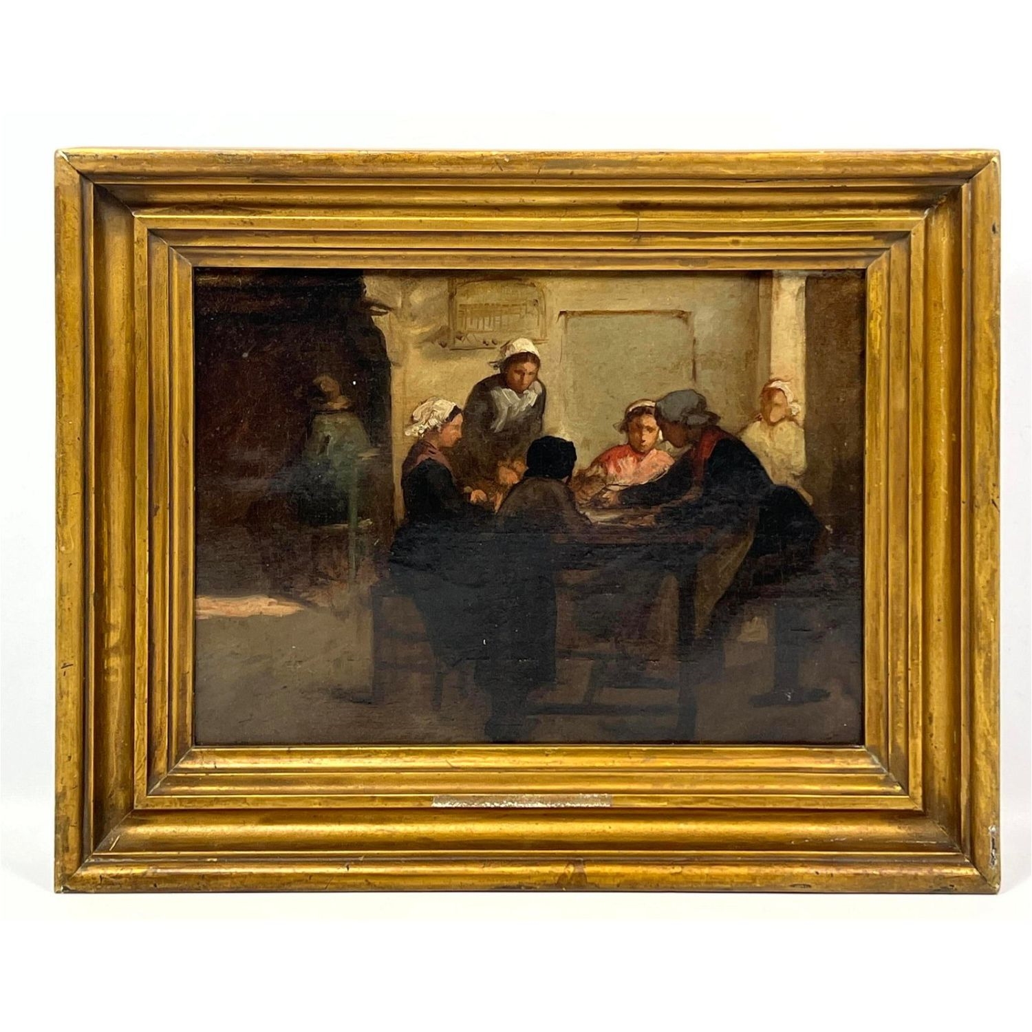Jules Trayer | Antique Oil Painting on Canvas Attributed to Jules ...