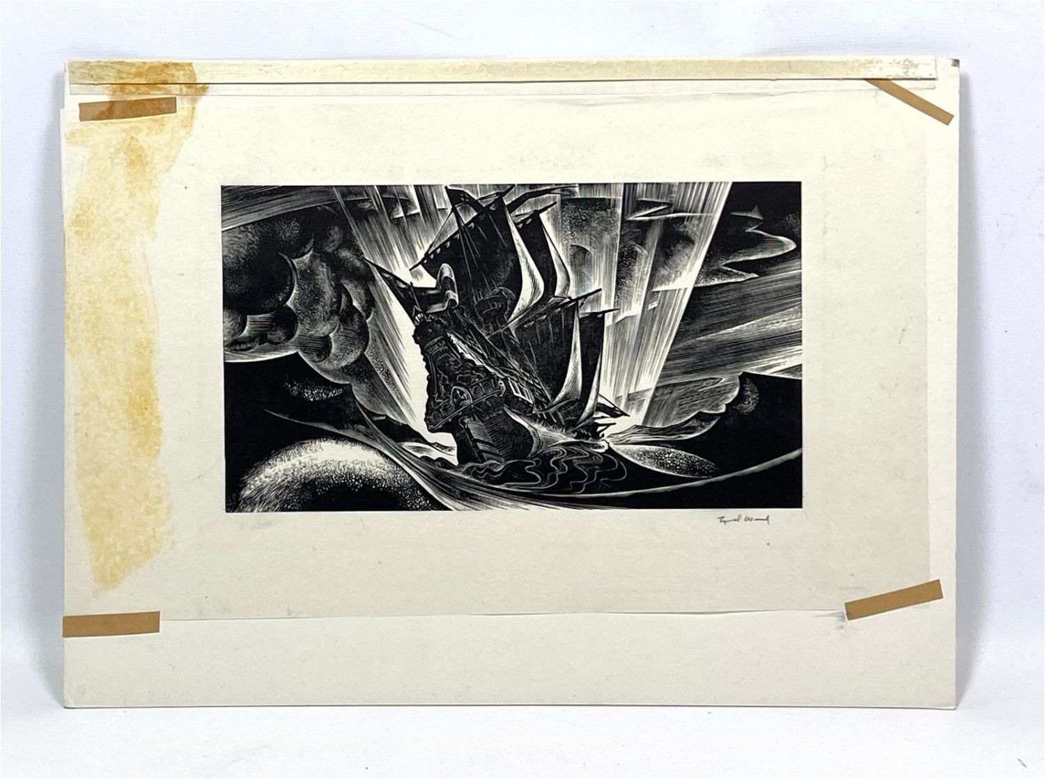 John Buckland Wright | WPA Style etching Print in the Manner of John ...