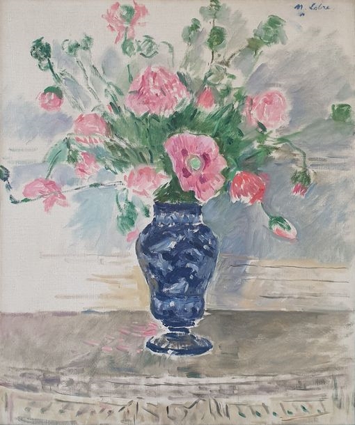 Maurice Lobre | Bouquet of flowers on an entablature | MutualArt