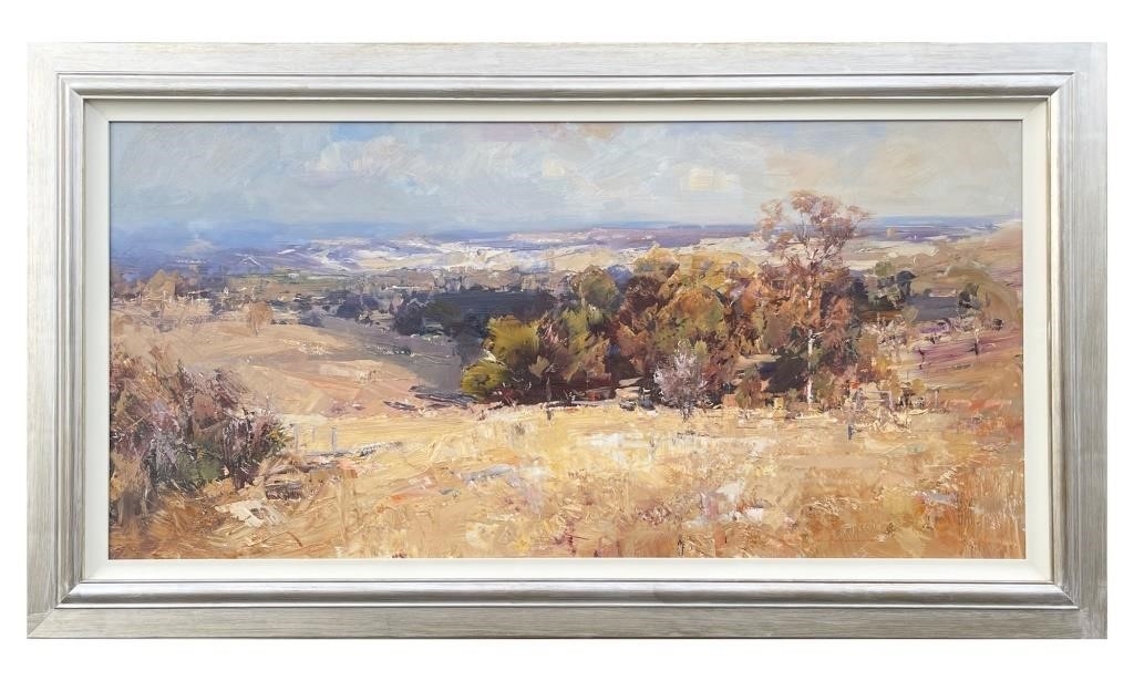 Ken Knight | KEN KNIGHT AUSTRALIAN PAINTING JUGIONG LANDSCAPE | MutualArt