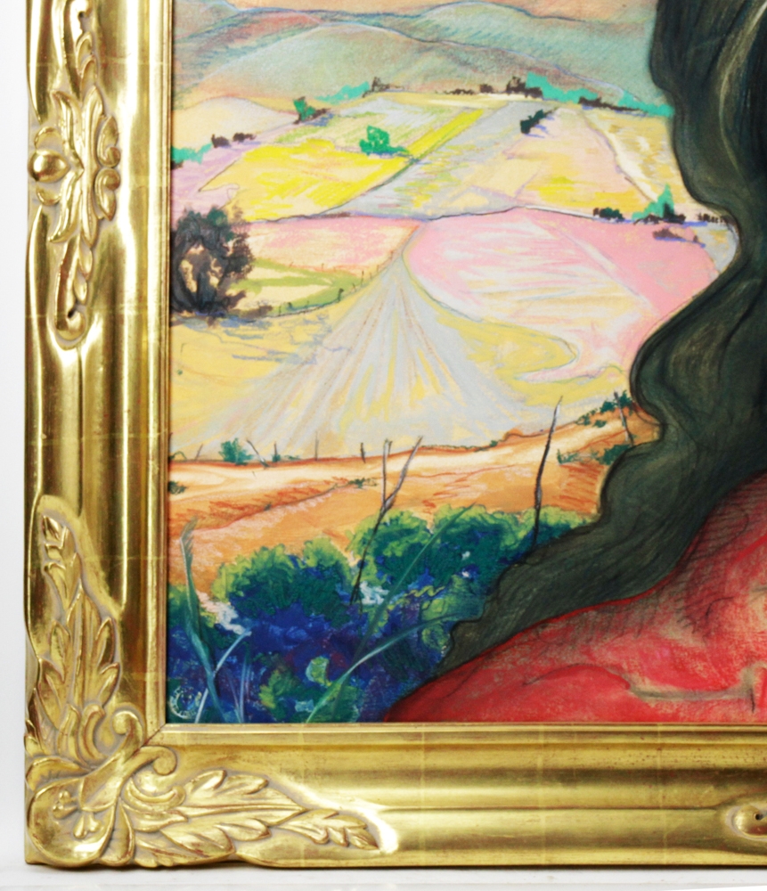 M. Martin | M. Martin, Woman in Field, Pastel on Paper (1995) | MutualArt