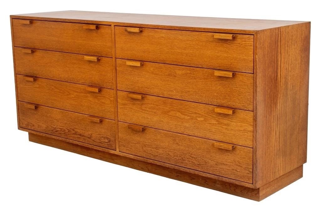 Charles Webb | Charles Webb Oak Low Chest of 8 Drawers | MutualArt