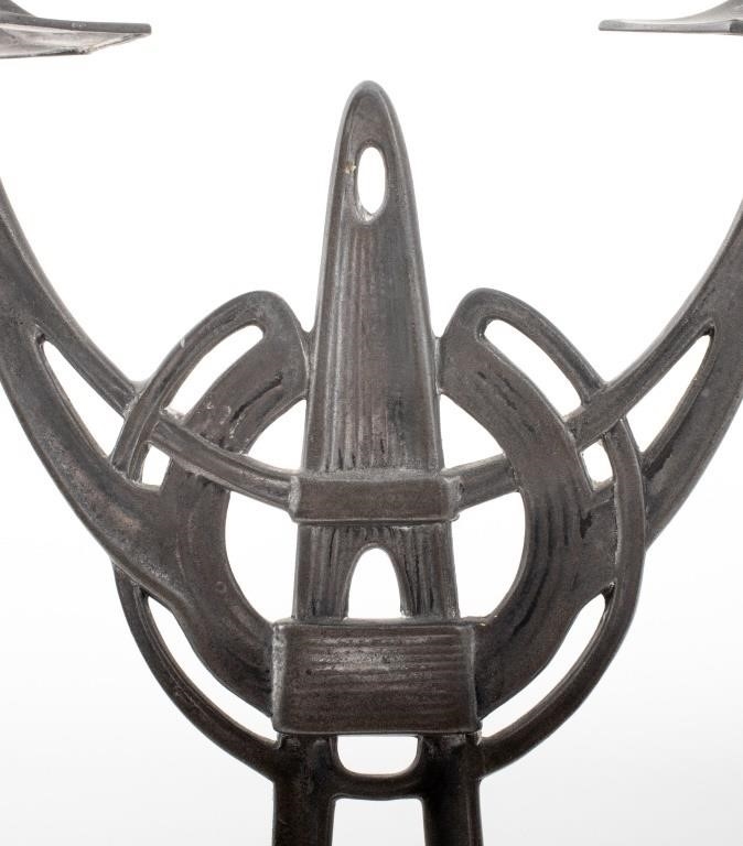 Albert Reimann | Albert Reimann Art Nouveau Pewter Candelabra, Pair ...