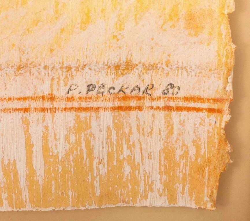 Phyllis Peckar | Phyllis Peckar Orange Study Acrylic on Paper (1980 ...