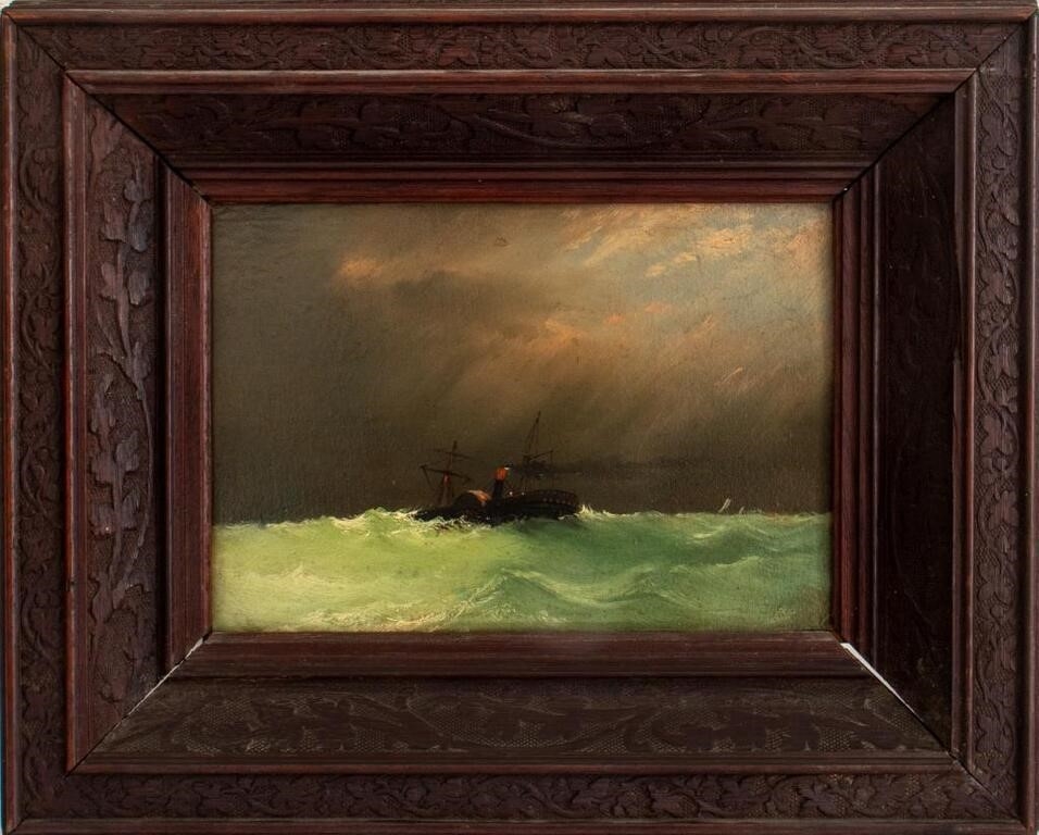 Francis William Loring | Francis William Loring Paddle Ship in Distress ...