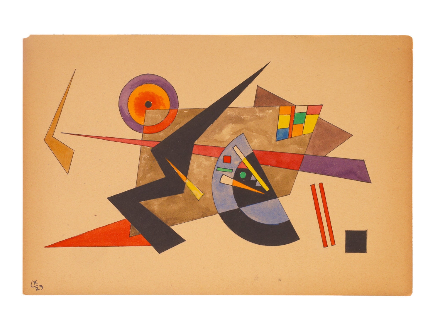 Wassily Kandinsky | A RUSSIAN AVANT GARDE MIXED MEDIA PAINTING (1911 ...