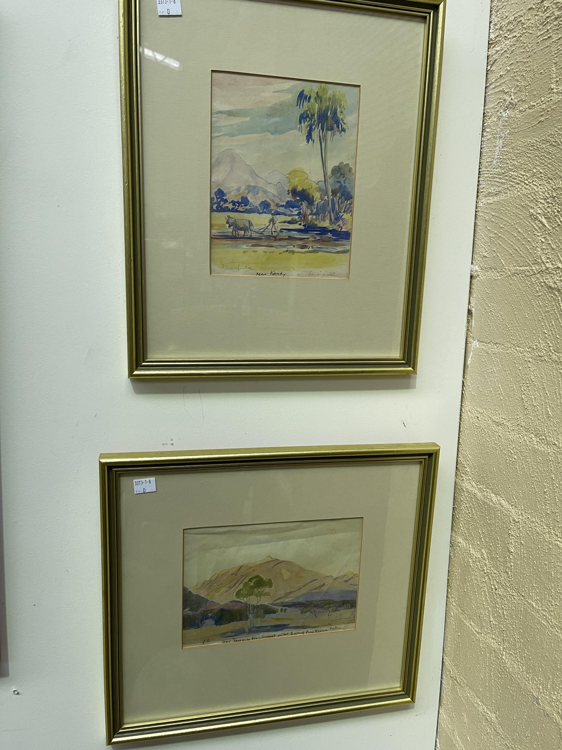 Peter Bousfield | two open air watercolours | MutualArt