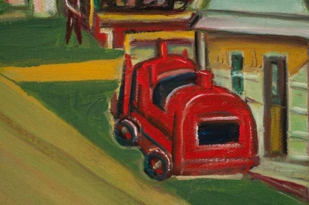 Louis Monza | Pair of Village Scene Paintings, Louis Monza | MutualArt