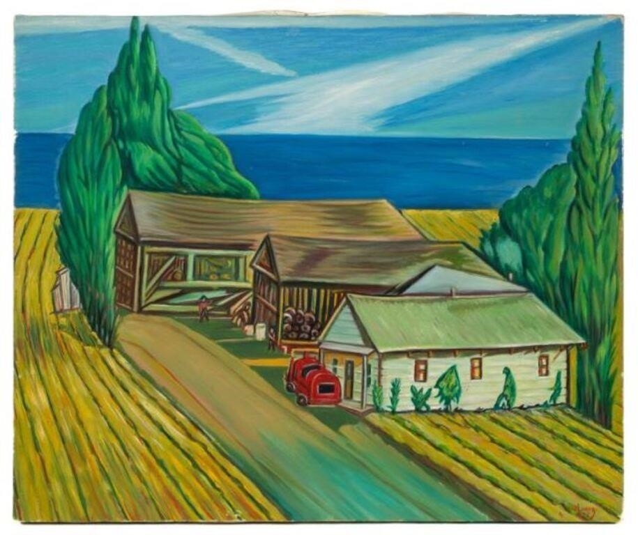 Louis Monza | Pair of Village Scene Paintings, Louis Monza | MutualArt