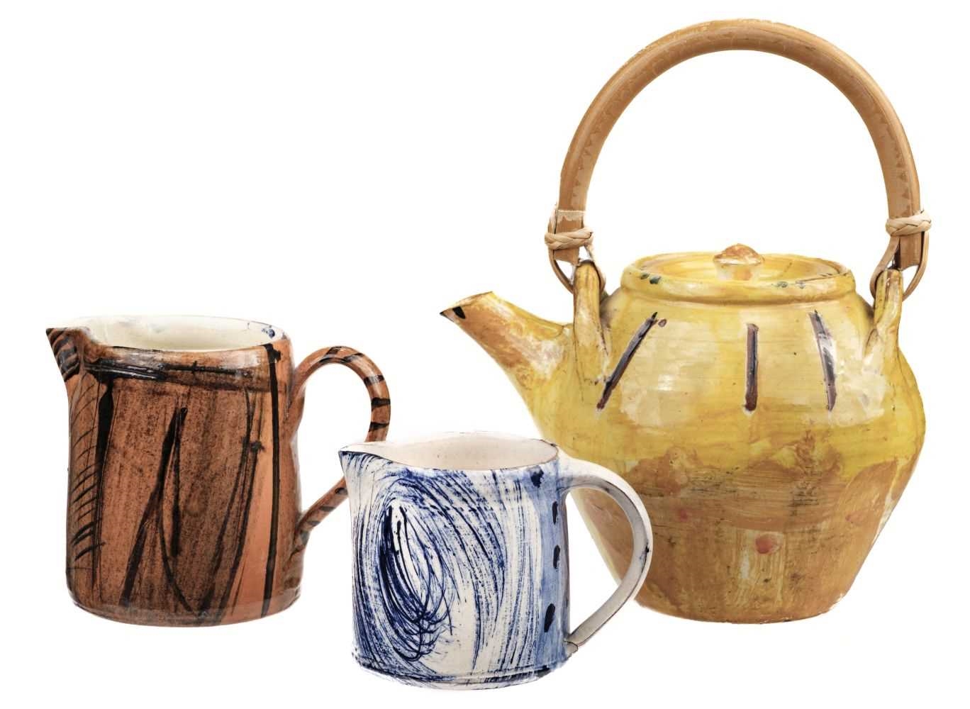 David Garland | A terracotta earthenware teapot with cane handle (2009 ...