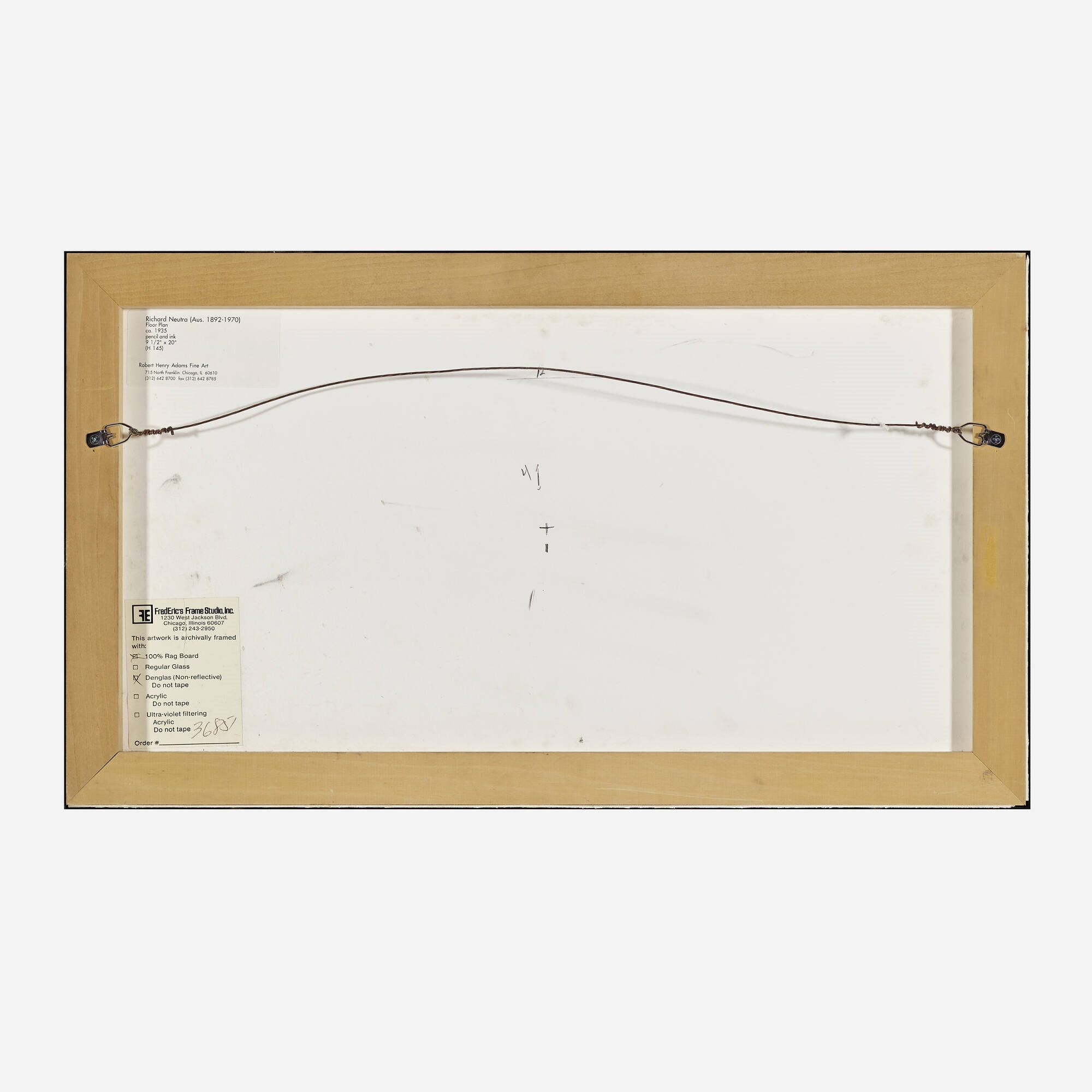 Richard Joseph Neutra | Floor plan (Circa 1935) | MutualArt