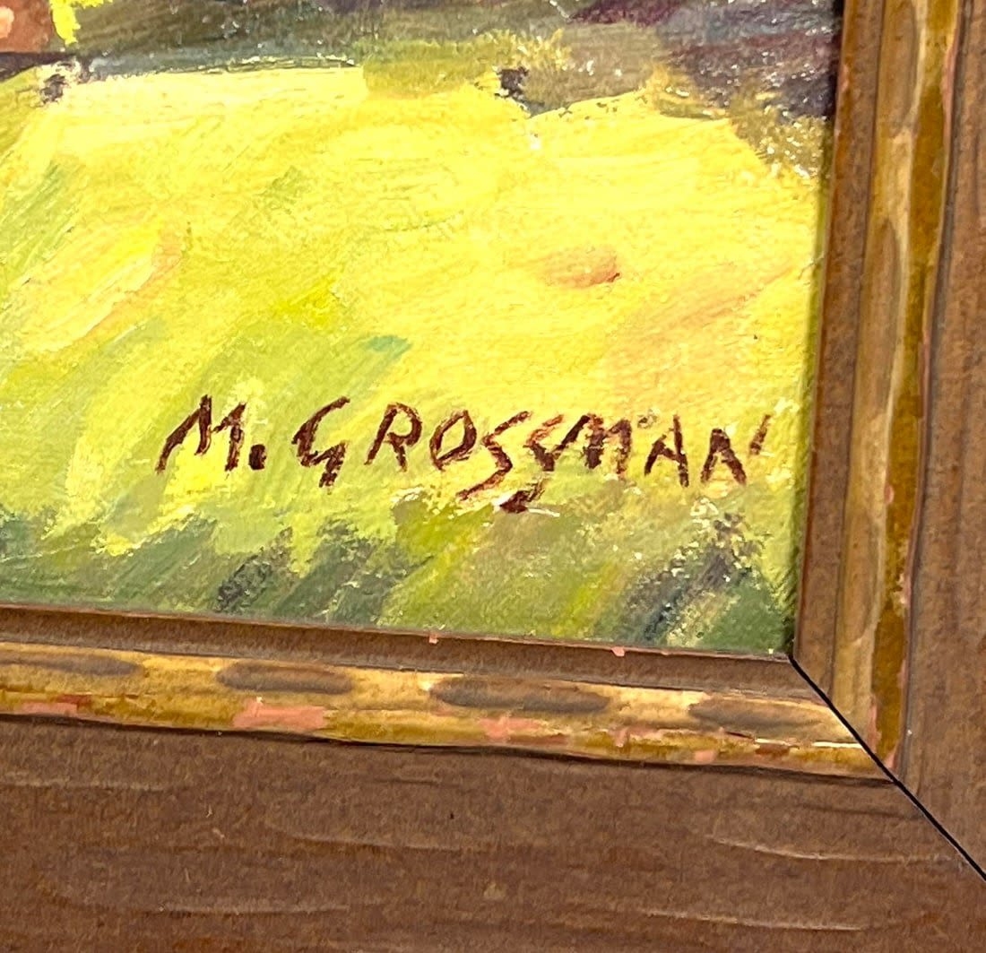 M. Grossman | M. GROSSMAN Oil Painting on Canvas board. Impressionist ...