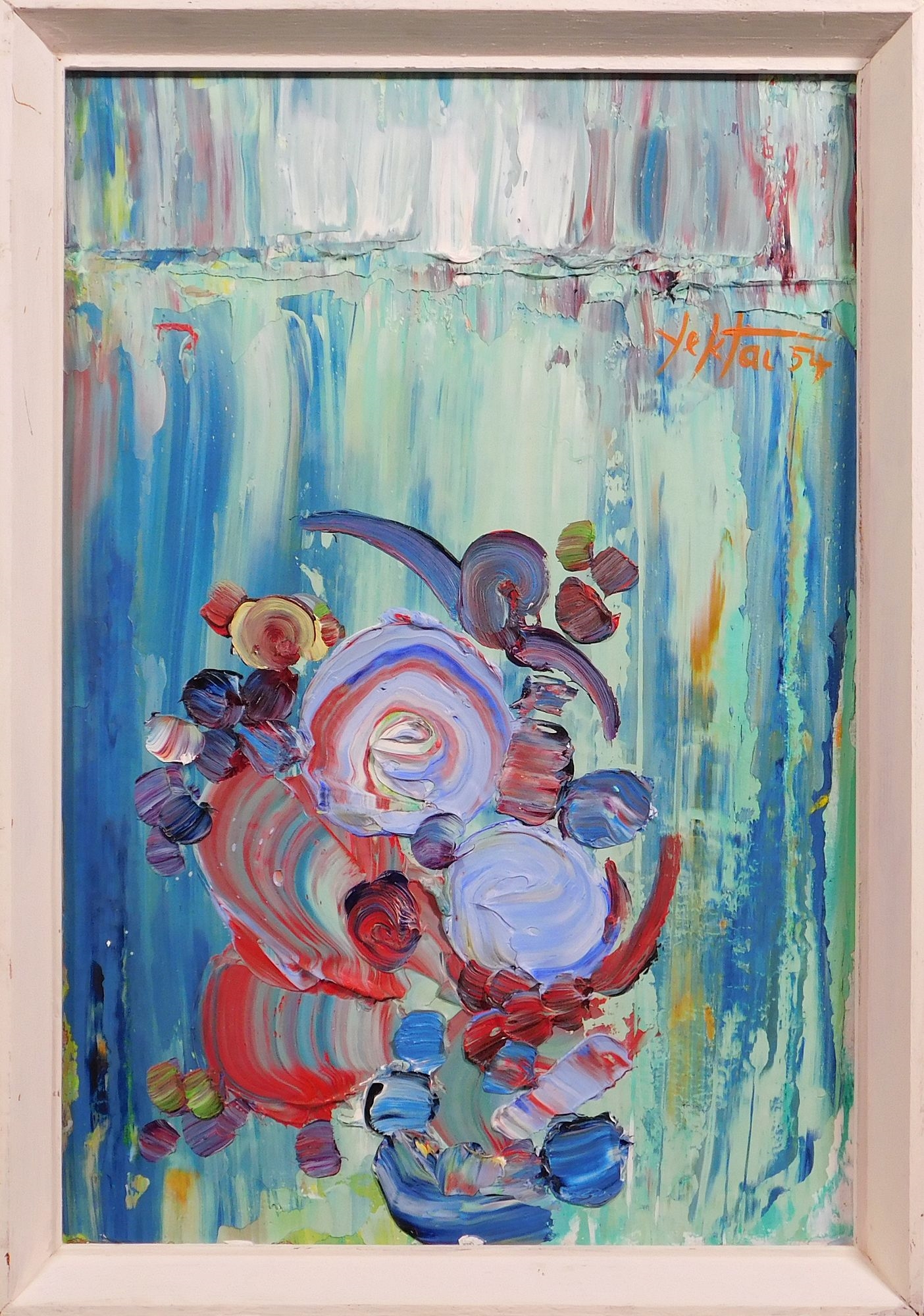 Manoucher Yektai | Untitled (Nude with Blue) (1963 - 1964) | MutualArt