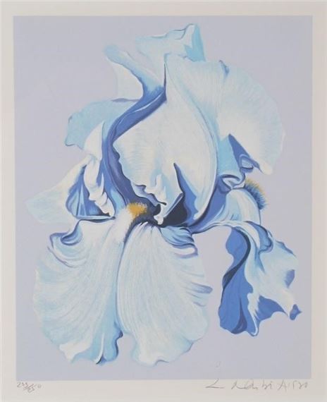 Lowell Nesbitt | Lowell Nesbitt Limited Edition Blue Iris Serigraph ...