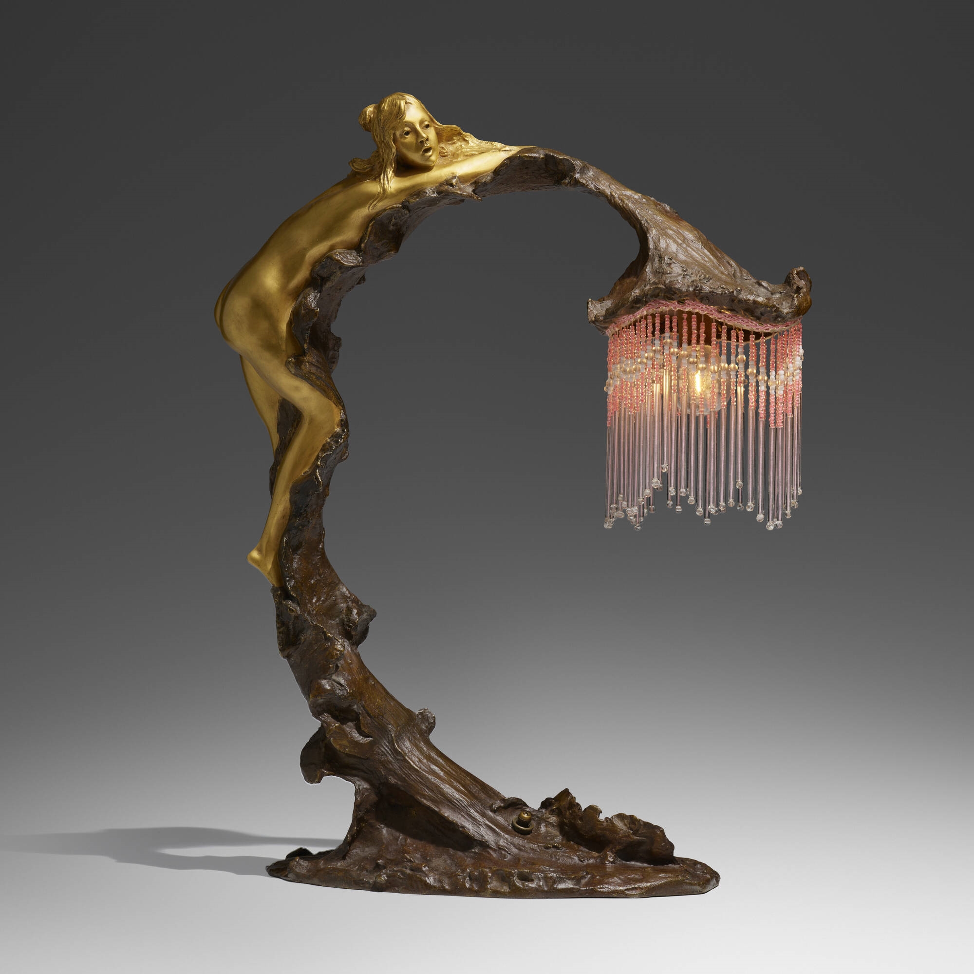 Paul Louis Émile Loiseau-Rousseau | Art Nouveau figural lamp (Circa ...