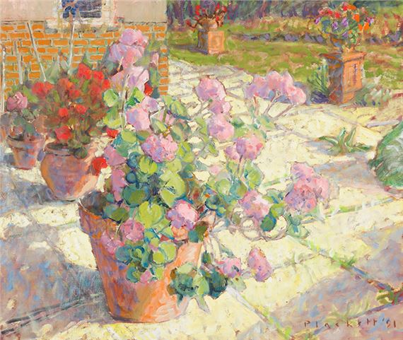 Joseph Francis Plaskett | The Pink Geranium (1991) | MutualArt