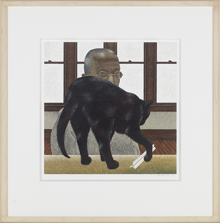 Alex Colville | Black Cat (1996) | MutualArt