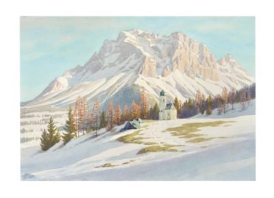 Carl Kessler | Die Alpspitze in den bayrischen Alpen im Vorfrühling ...