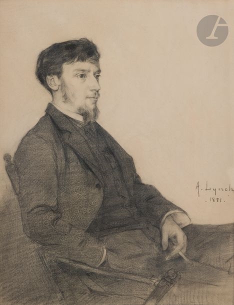 Albert Lynch | Man with cigarette, 1881 (1881) | MutualArt