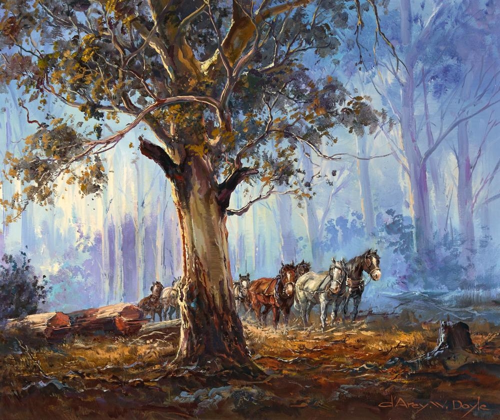 D'Arcy Doyle | Hauling Logs | MutualArt